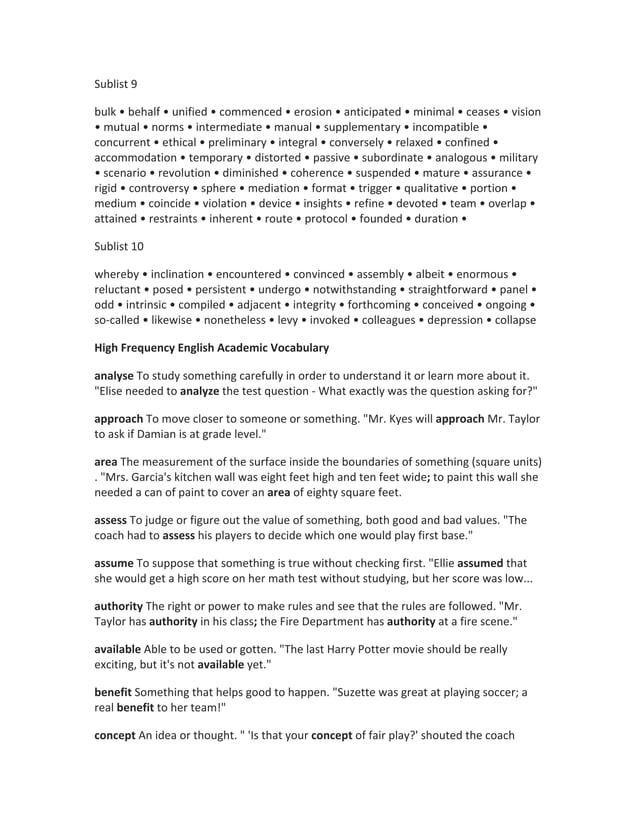 Tier 2 vocabulary | PDF