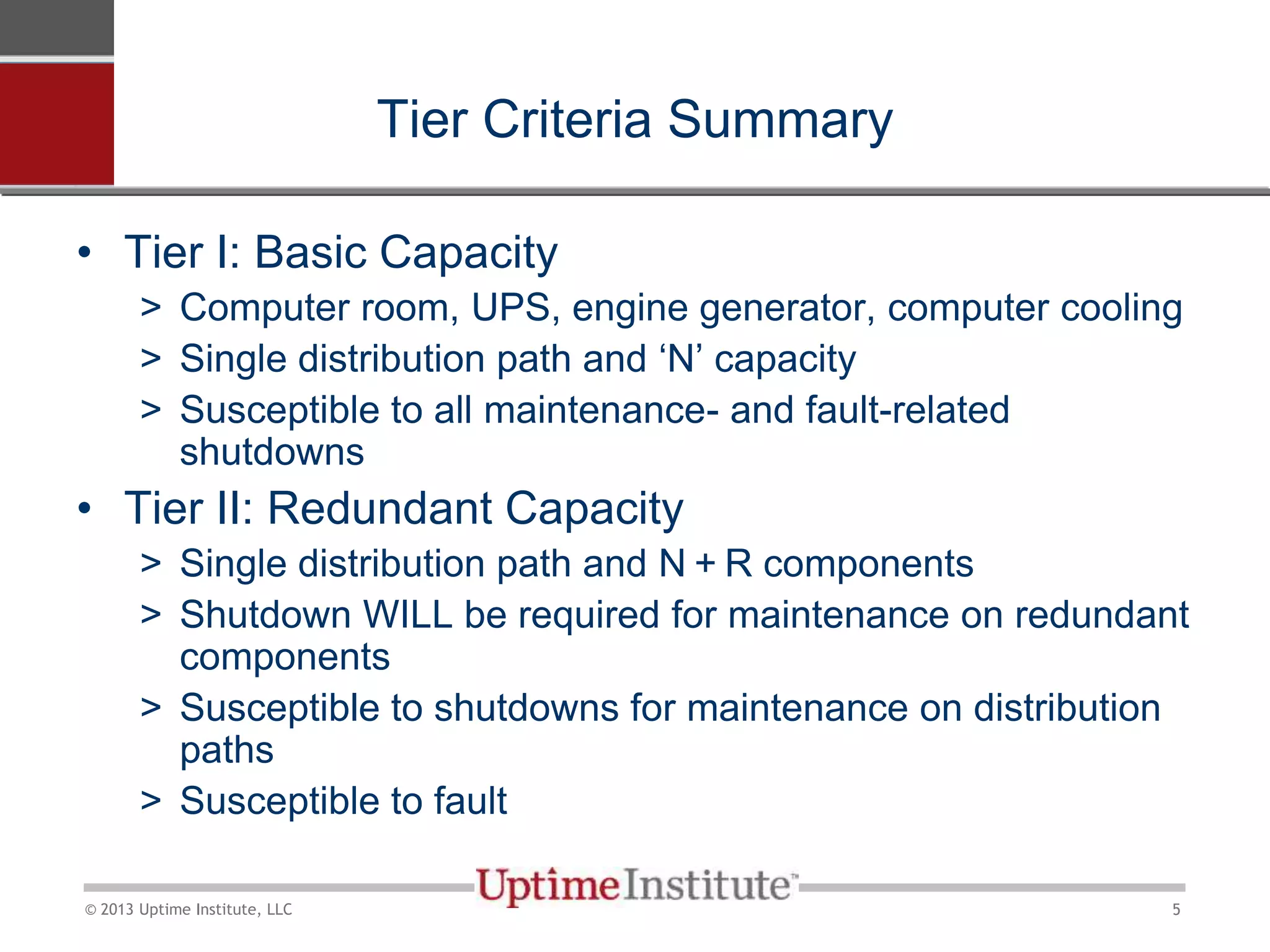 The process and value of compliance with Uptimes standards - David ...