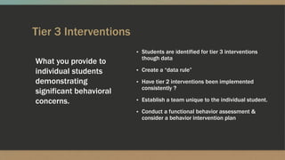 Tiered behavior interventions | PPTX