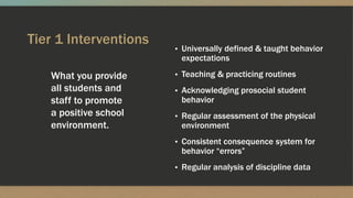 Tiered behavior interventions | PPTX