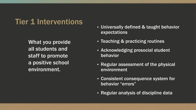 Tiered behavior interventions | PPTX