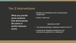 Tiered behavior interventions | PPTX
