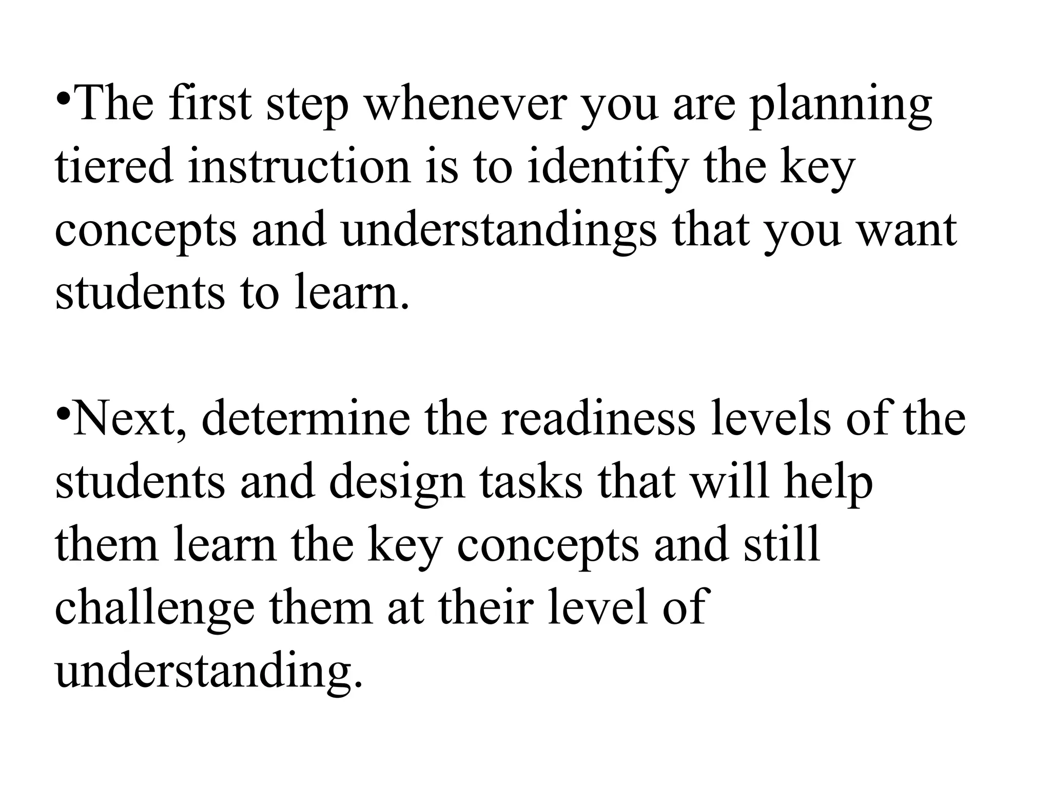 Tiered Instruction | PPT