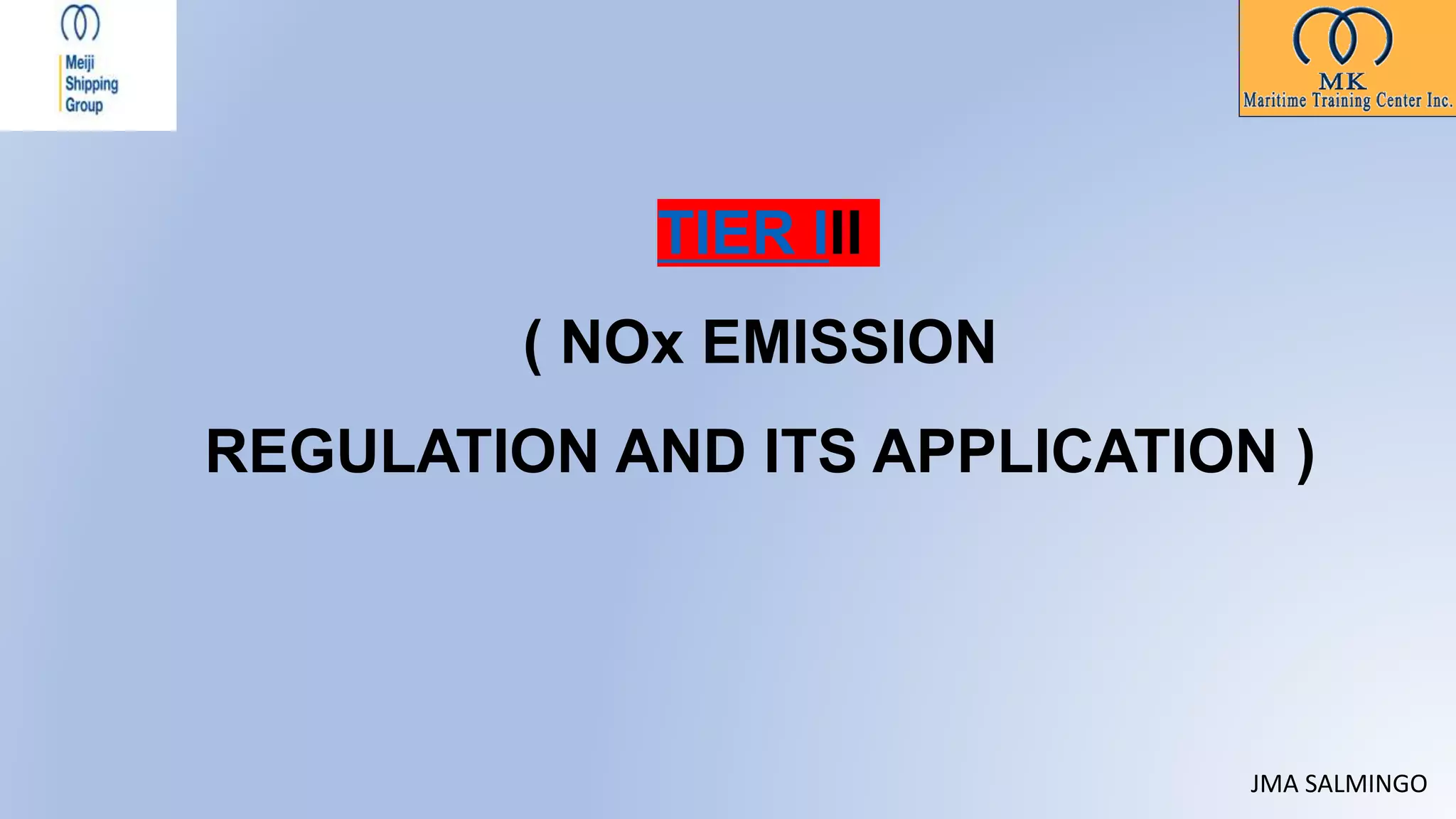 TIER III NOX emission | PPTX