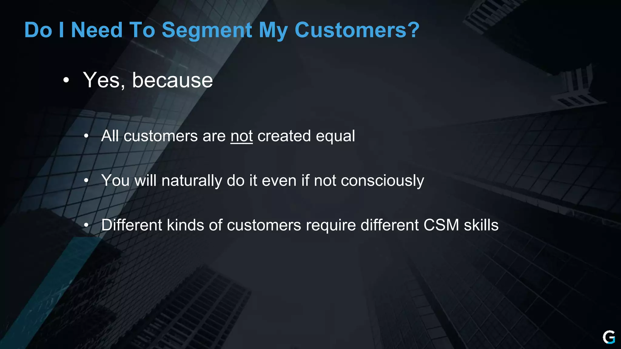 Tiering, Prioritising, and Segmenting Your Customers | PPTX