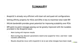 Benefits of Multi-rail Cluster Architectures for GPU-based Nodes | PDF