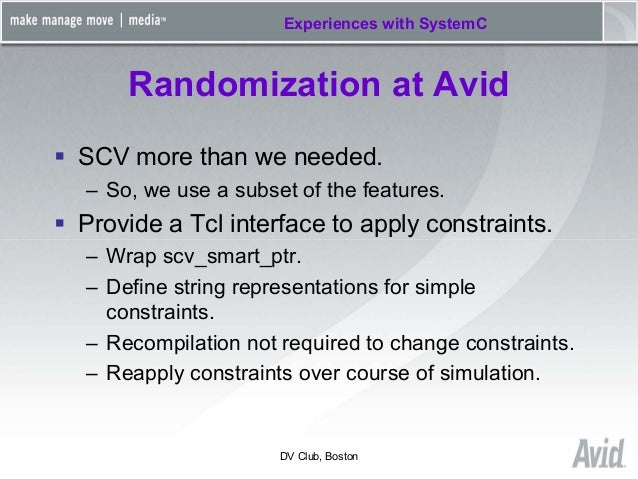Design Verification Using Systemc 