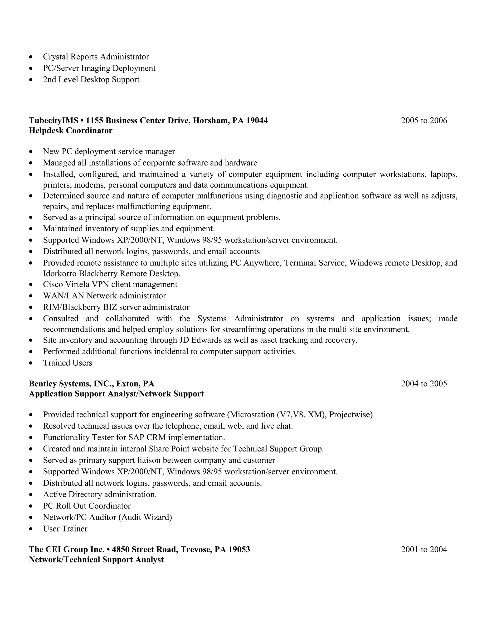 Brent Tierney - Resume | DOC