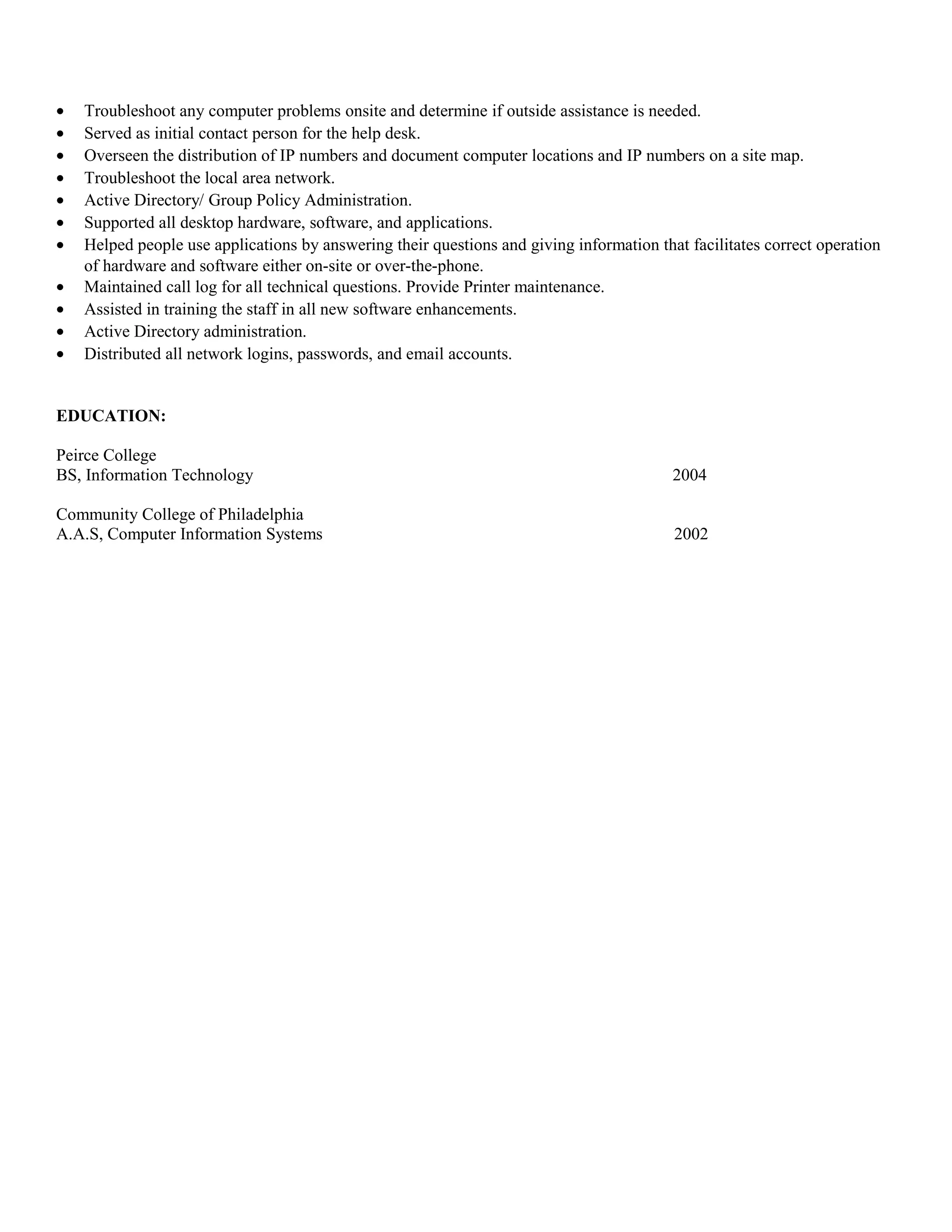 Brent Tierney - Resume | DOC