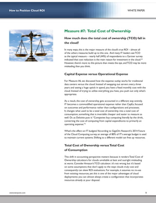 TierPoint white paper_How_to_Position_Cloud_ROI_2015 | PDF