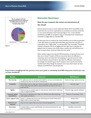 TierPoint white paper_How_to_Position_Cloud_ROI_2015 | PDF