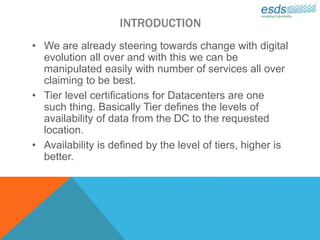 Tier standards in data center, are you sure about their differences? | PPTX