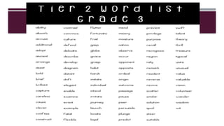 Tier two vocabulary.pptx telling about the importance of tier two ...