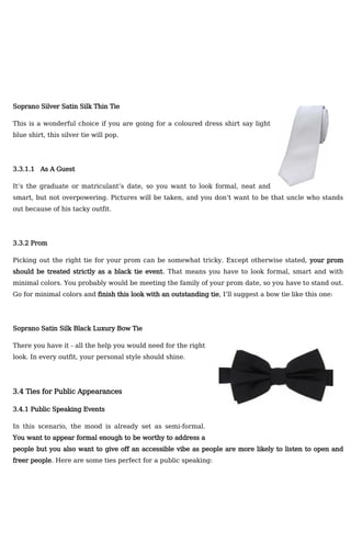 A Perfect Tie Guide | PDF