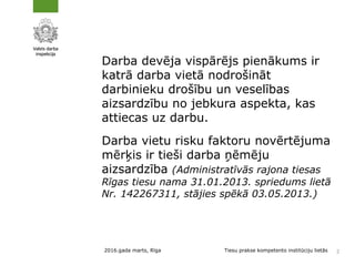 Tiesu prakse kompetento institūciju lietās | PPT