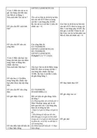 Tiet 4 mot so ham thong dung (vlookup va hlookup) | PDF