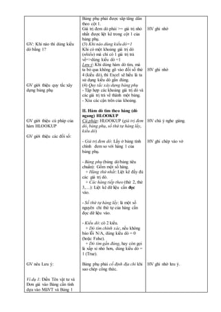 Tiet 4 mot so ham thong dung (vlookup va hlookup) | PDF