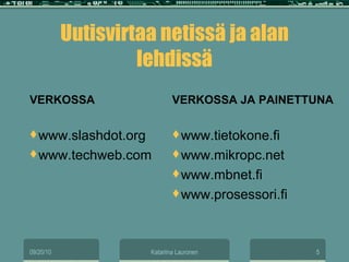 Varia - Tieto- ja tietoliikennetekniikka | PPT