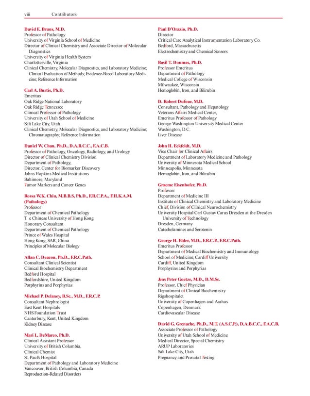 Tietz Fundamentals of Clinical Chemistry and Molecular Diagnostics ...
