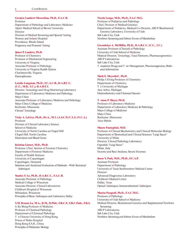 Tietz Fundamentals of Clinical Chemistry and Molecular Diagnostics ...
