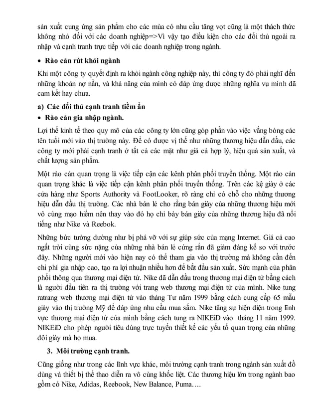 Tiểu luận Môn kinh doanh Quốc tế, Nghiên cứu công ty Nike, bài học kinh nghiệm ! | DOC