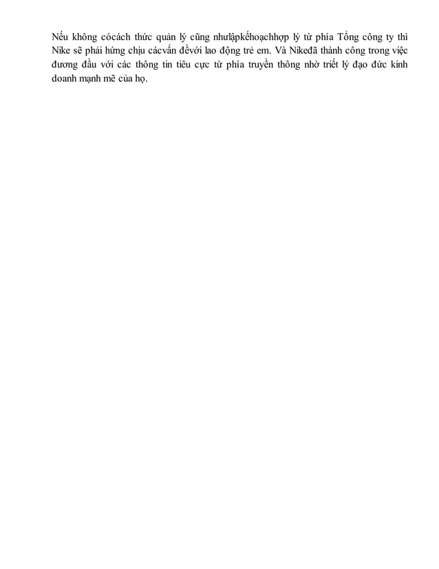 Tiểu luận kinh doanh quốc tế NGHIÊN CỨU CÔNG TY NIKE VÀ BÀI HỌC KINH NGHIỆM | DOC