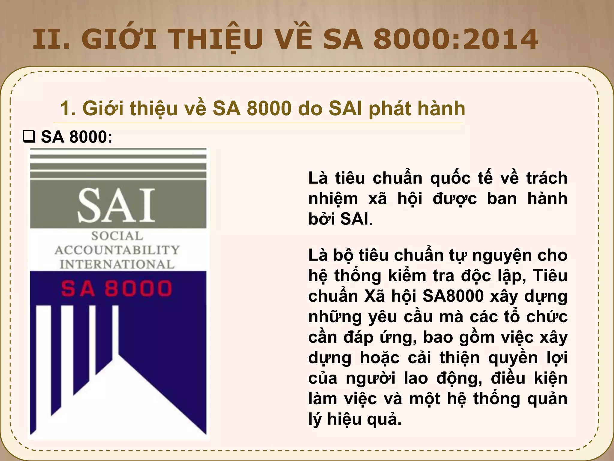 Tieu chuan trach nhiem xa hoi SA 8000:2014 | PDF