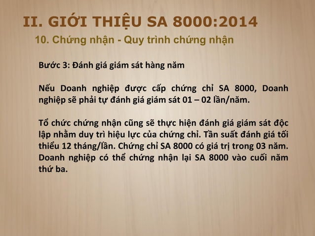 Tieu chuan trach nhiem xa hoi SA 8000:2014 | PDF