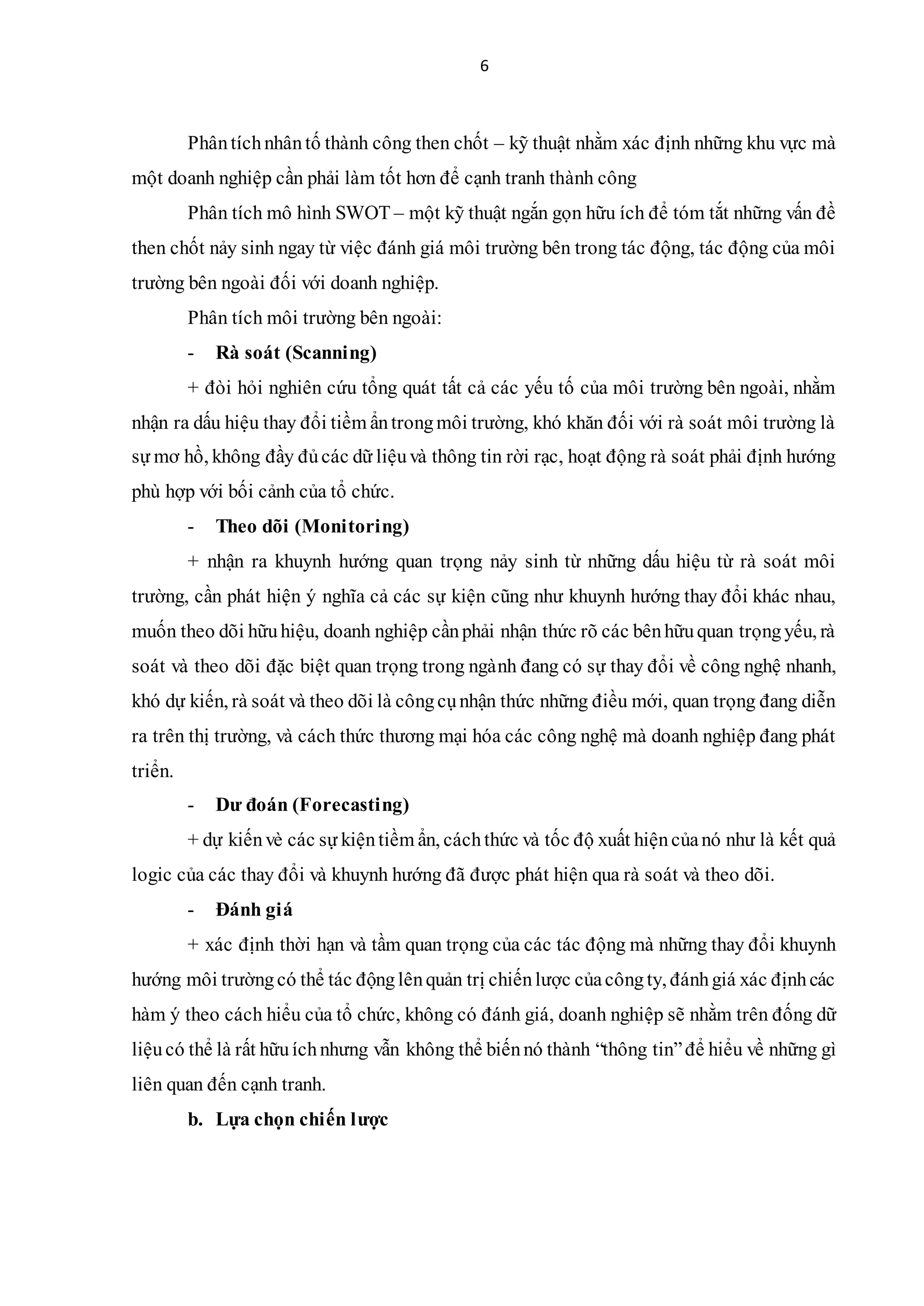 Tieu luan Quản trị Chiến lược Vinamilk | DOCX