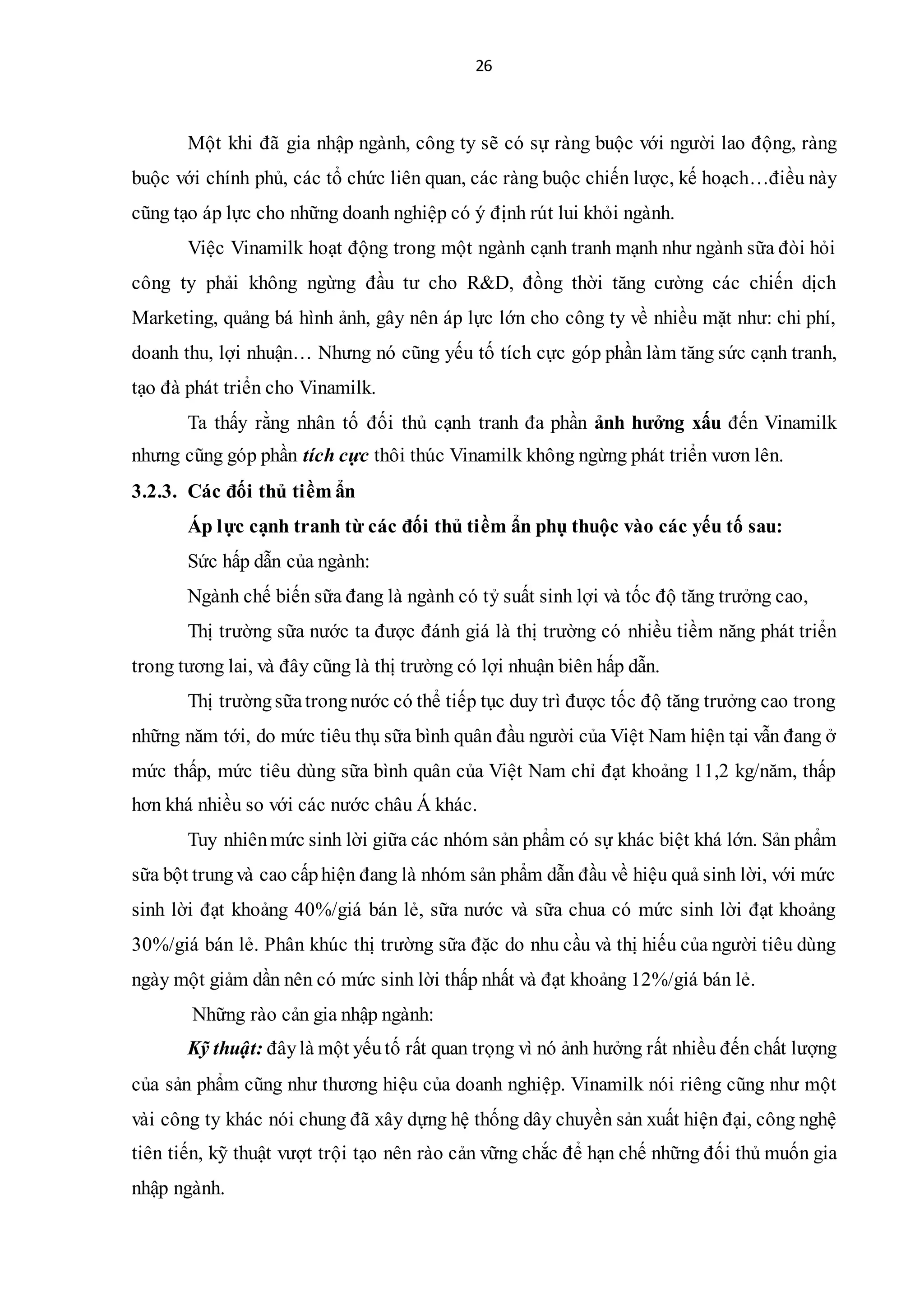 Tieu luan Quản trị Chiến lược Vinamilk | DOCX