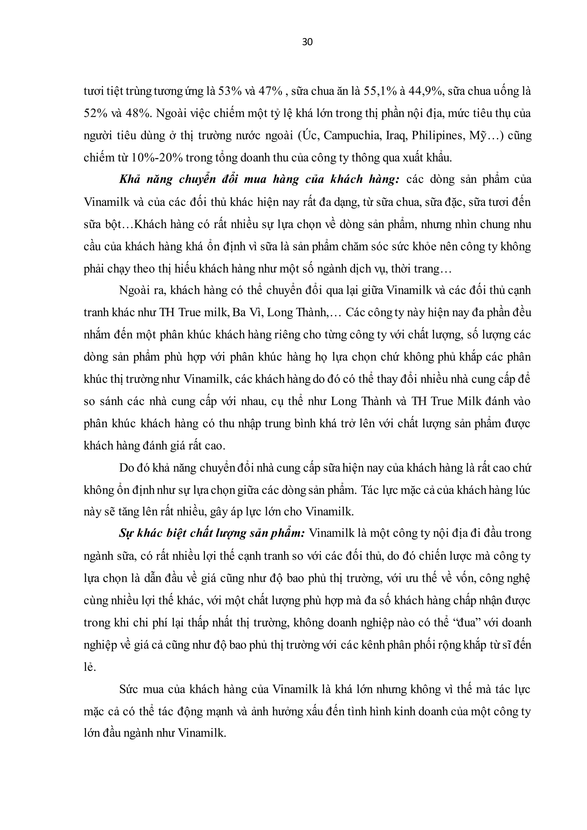 Tieu luan Quản trị Chiến lược Vinamilk | DOCX