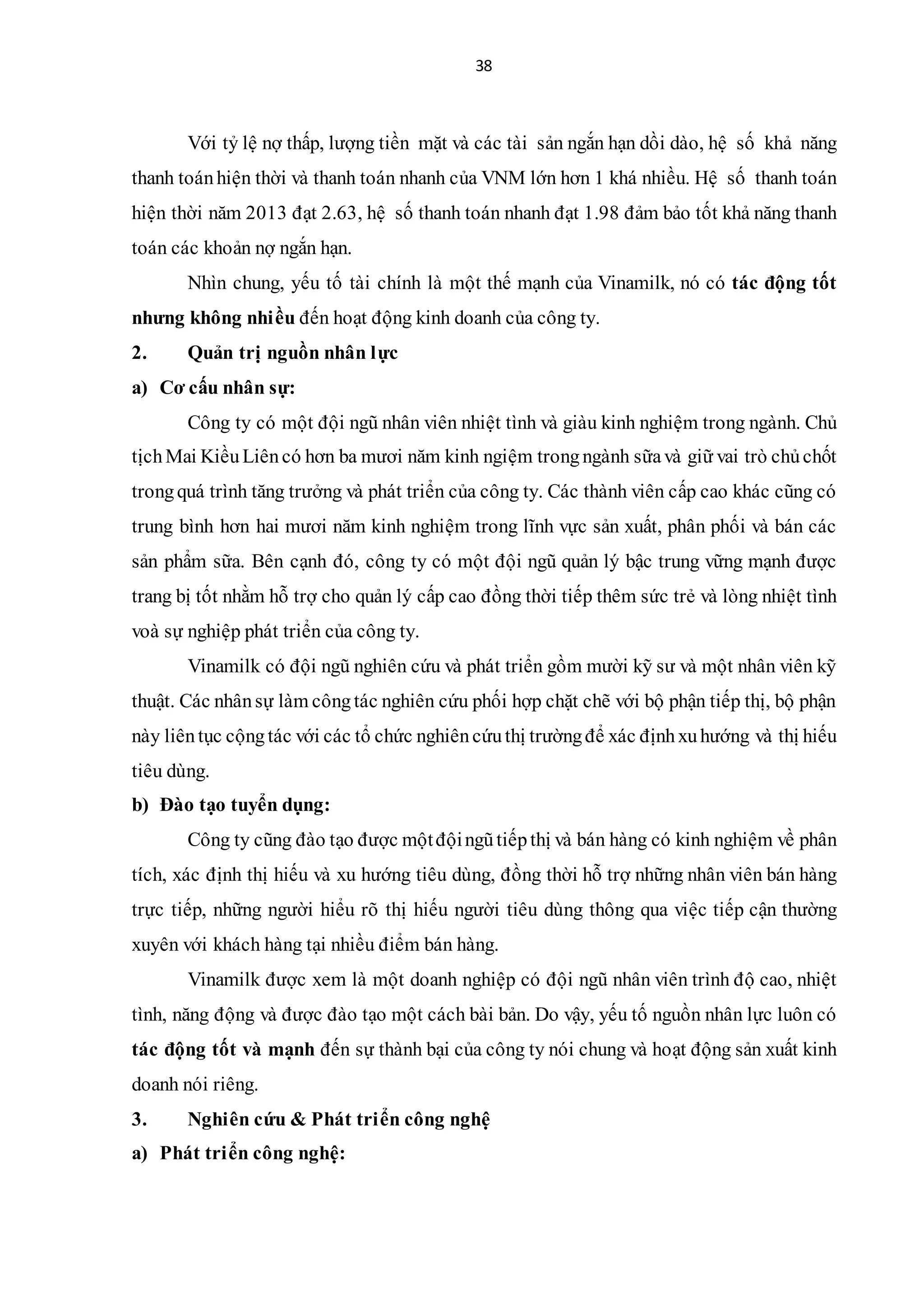 Tieu luan Quản trị Chiến lược Vinamilk | DOCX