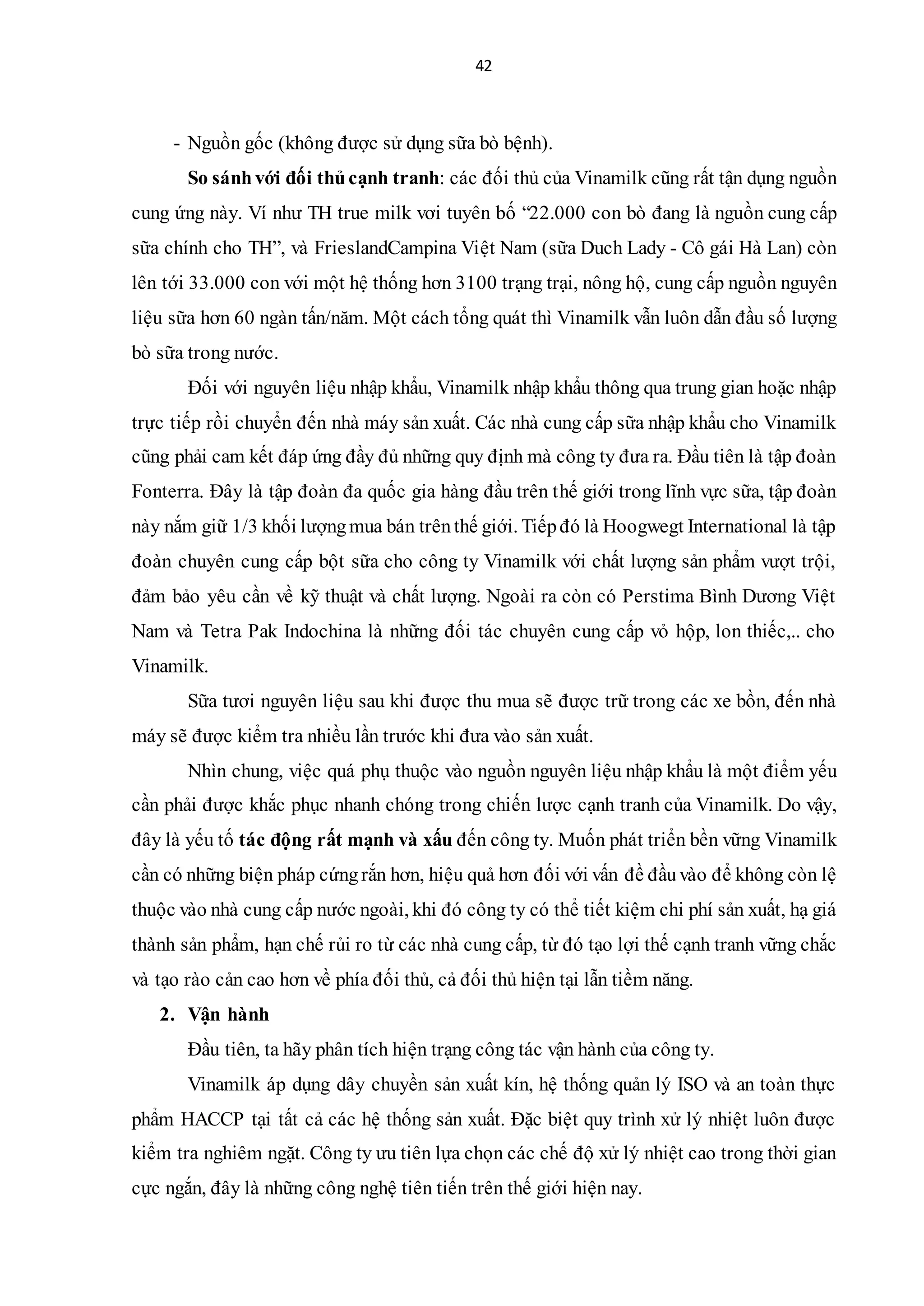 Tieu luan Quản trị Chiến lược Vinamilk | DOCX