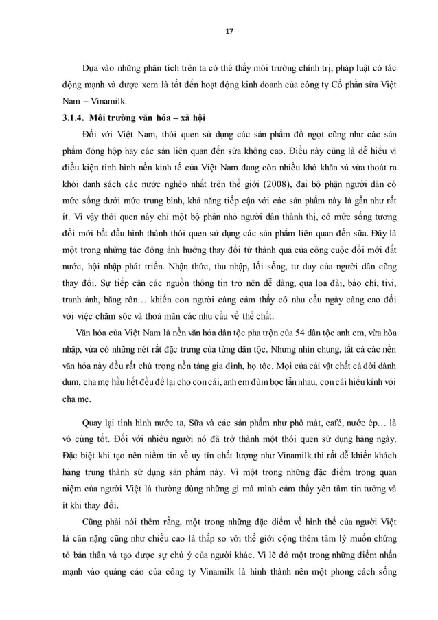 Tieu luan Quản trị Chiến lược Vinamilk | DOCX