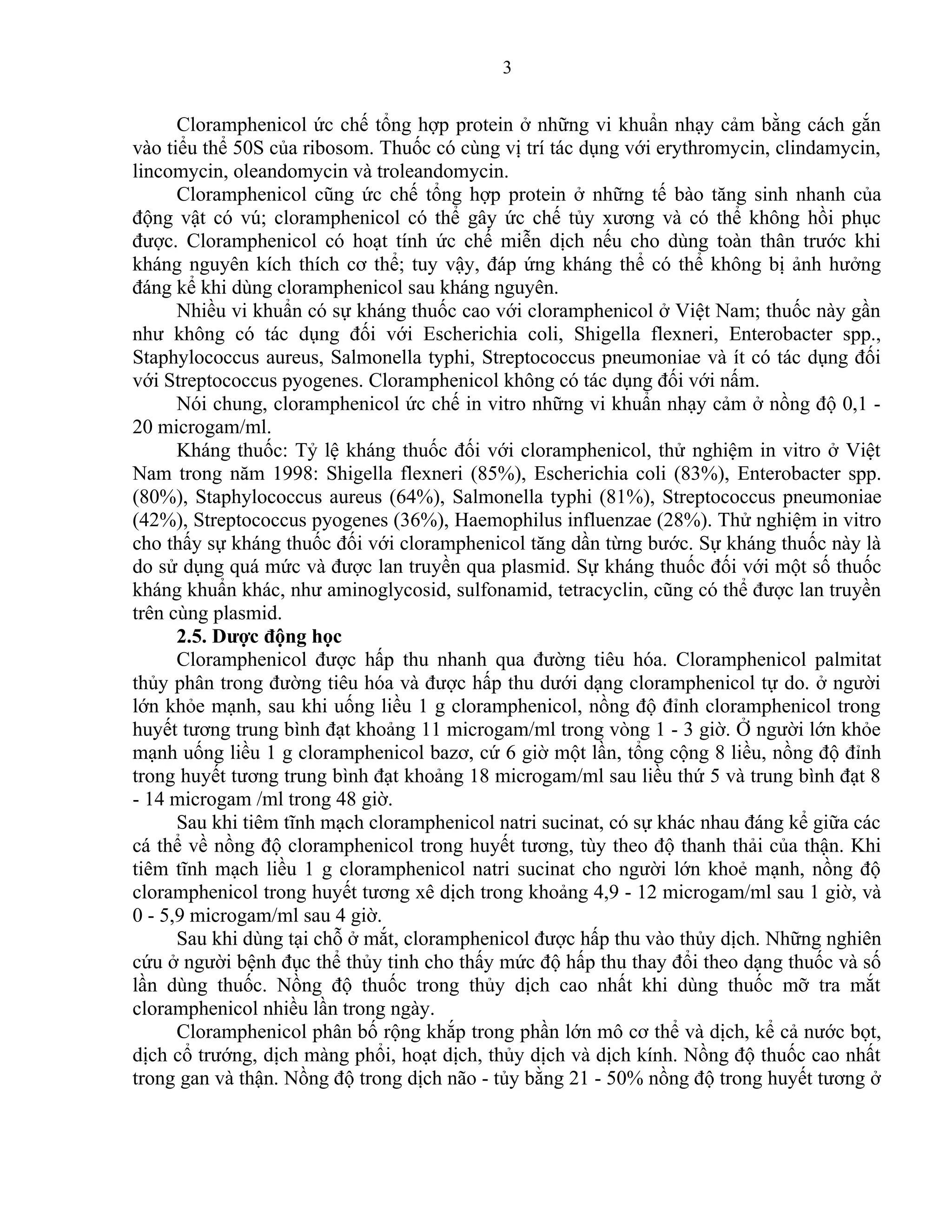 Tieu luan chlramphenicol. | PDF