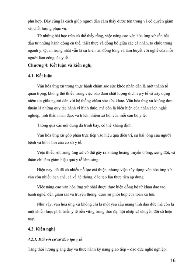 bai tieu luan cuoi khoa chuc danh nghe nghiep hang III | DOC