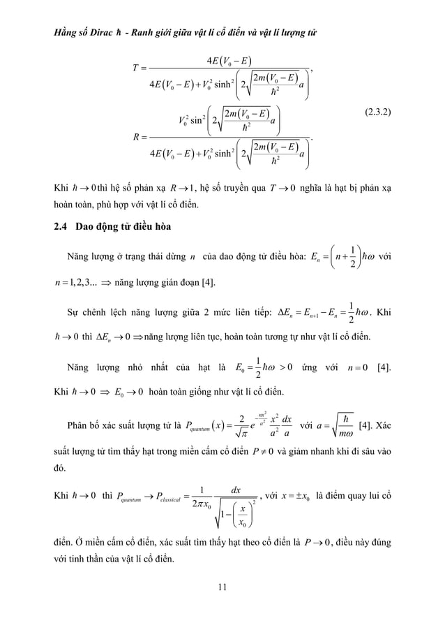 Hang so Dirac - Ranh gioi giua vat ly co dien va vat ly luong tu | PDF