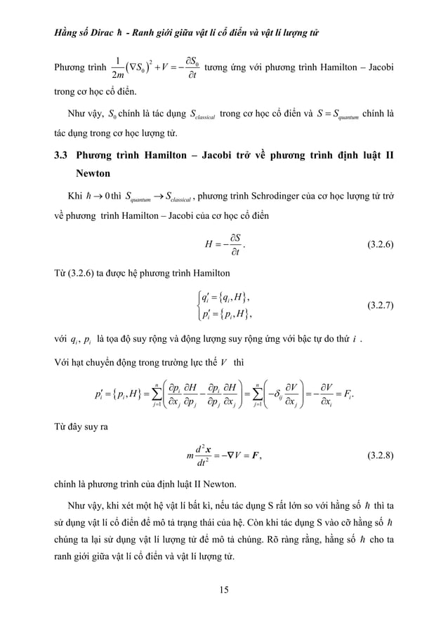 Hang so Dirac - Ranh gioi giua vat ly co dien va vat ly luong tu | PDF