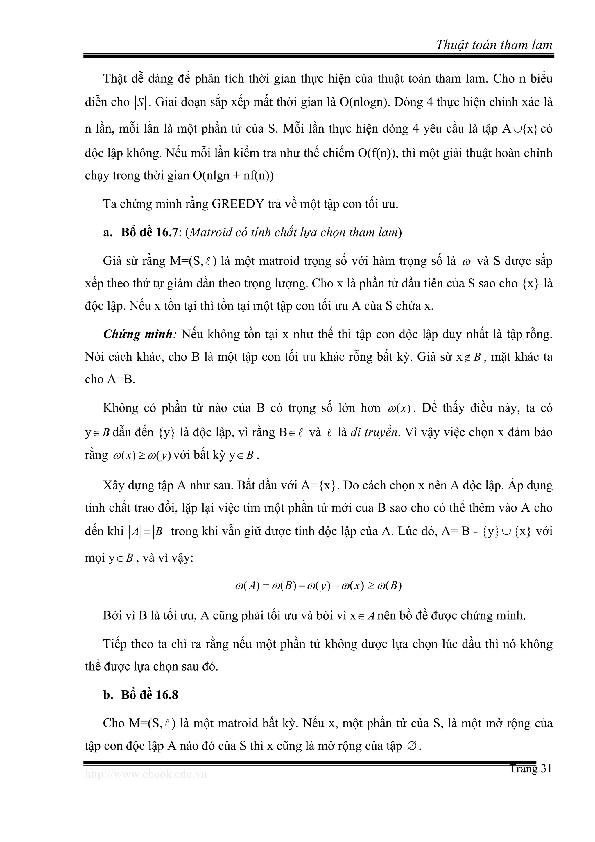 Tiểu luận học phần Phân tích Thi ết kế thuật toán-Thuật toán tham lam ...