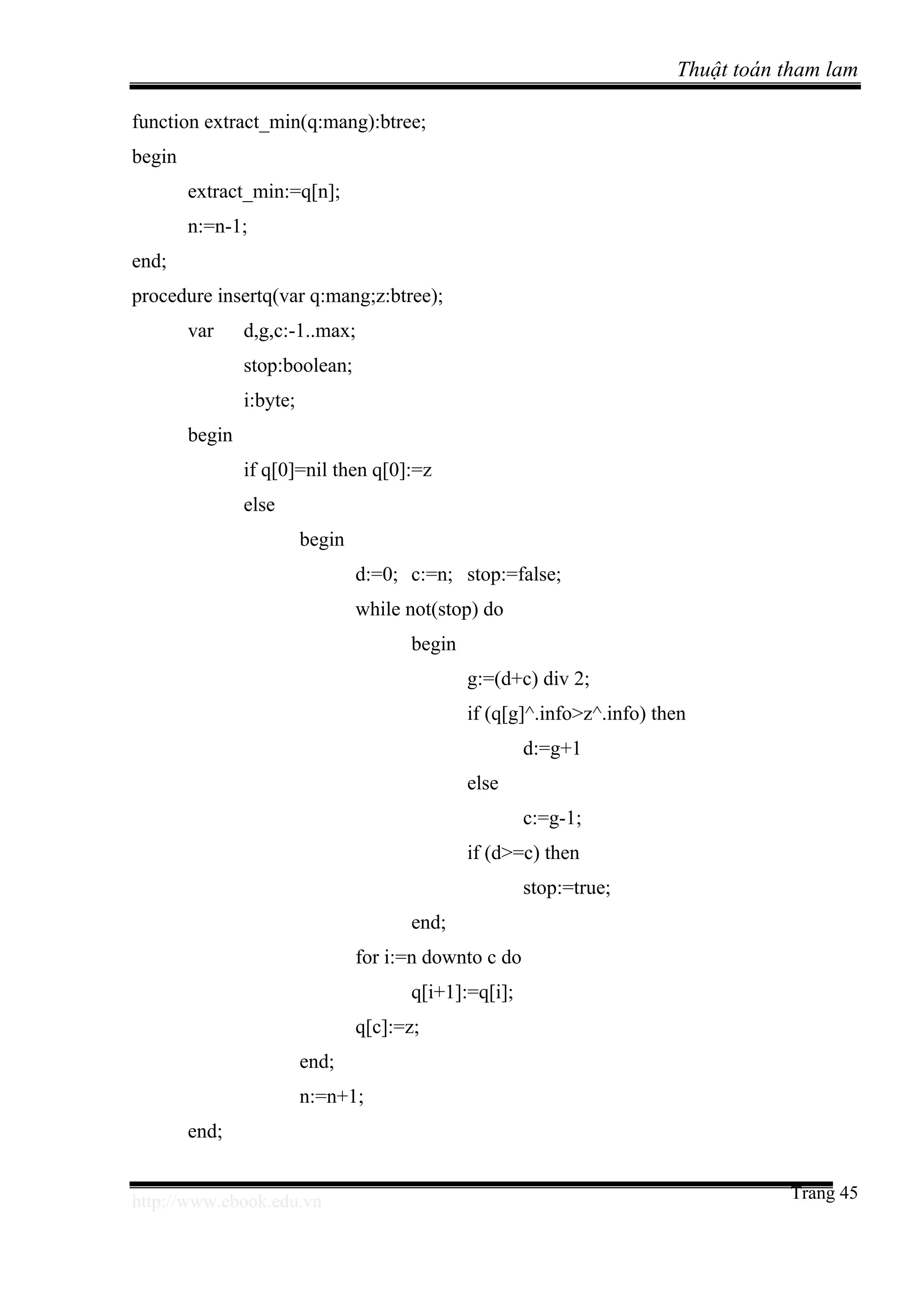 Tiểu luận học phần Phân tích Thi ết kế thuật toán-Thuật toán tham lam ...
