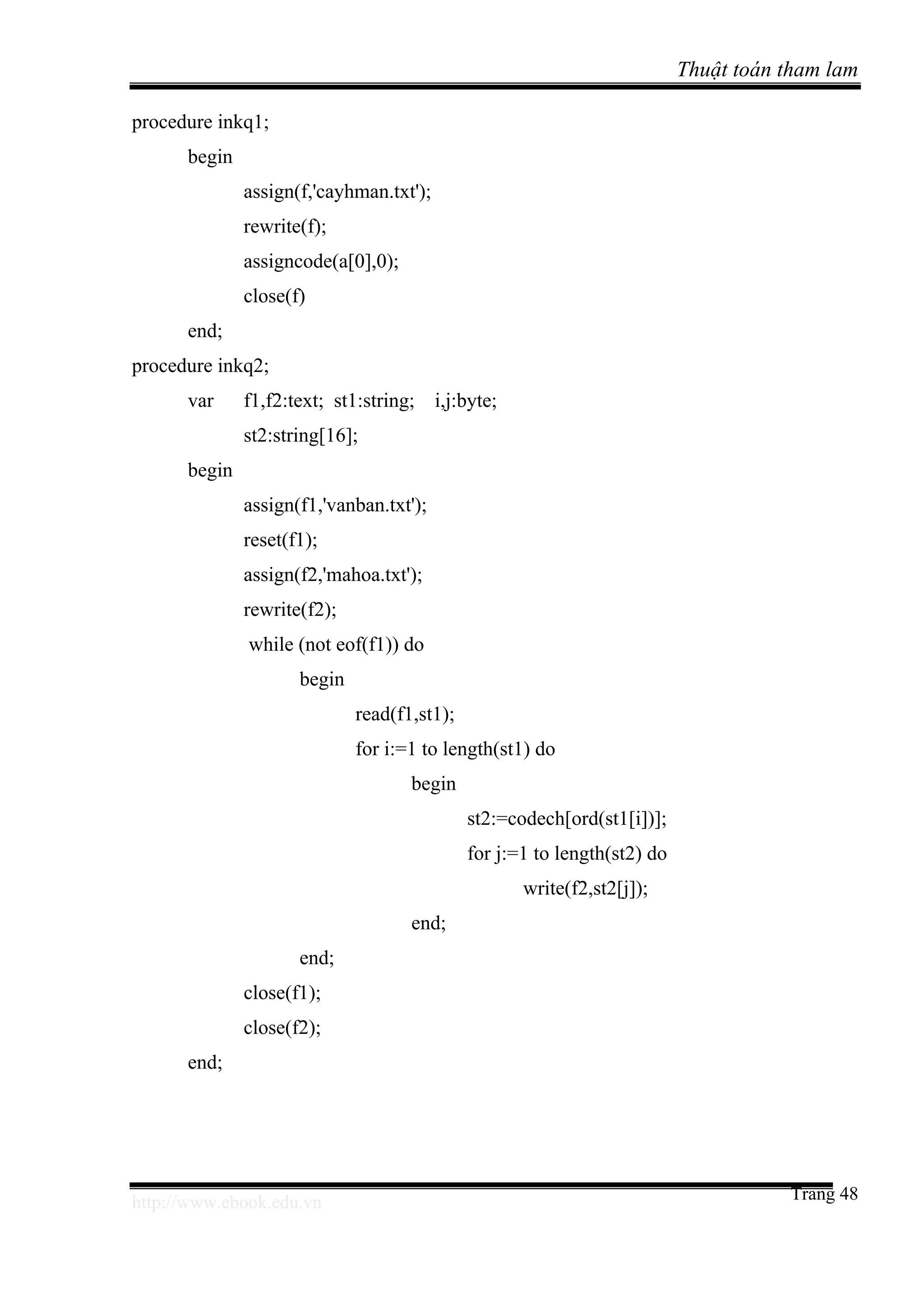 Tiểu luận học phần Phân tích Thi ết kế thuật toán-Thuật toán tham lam ...