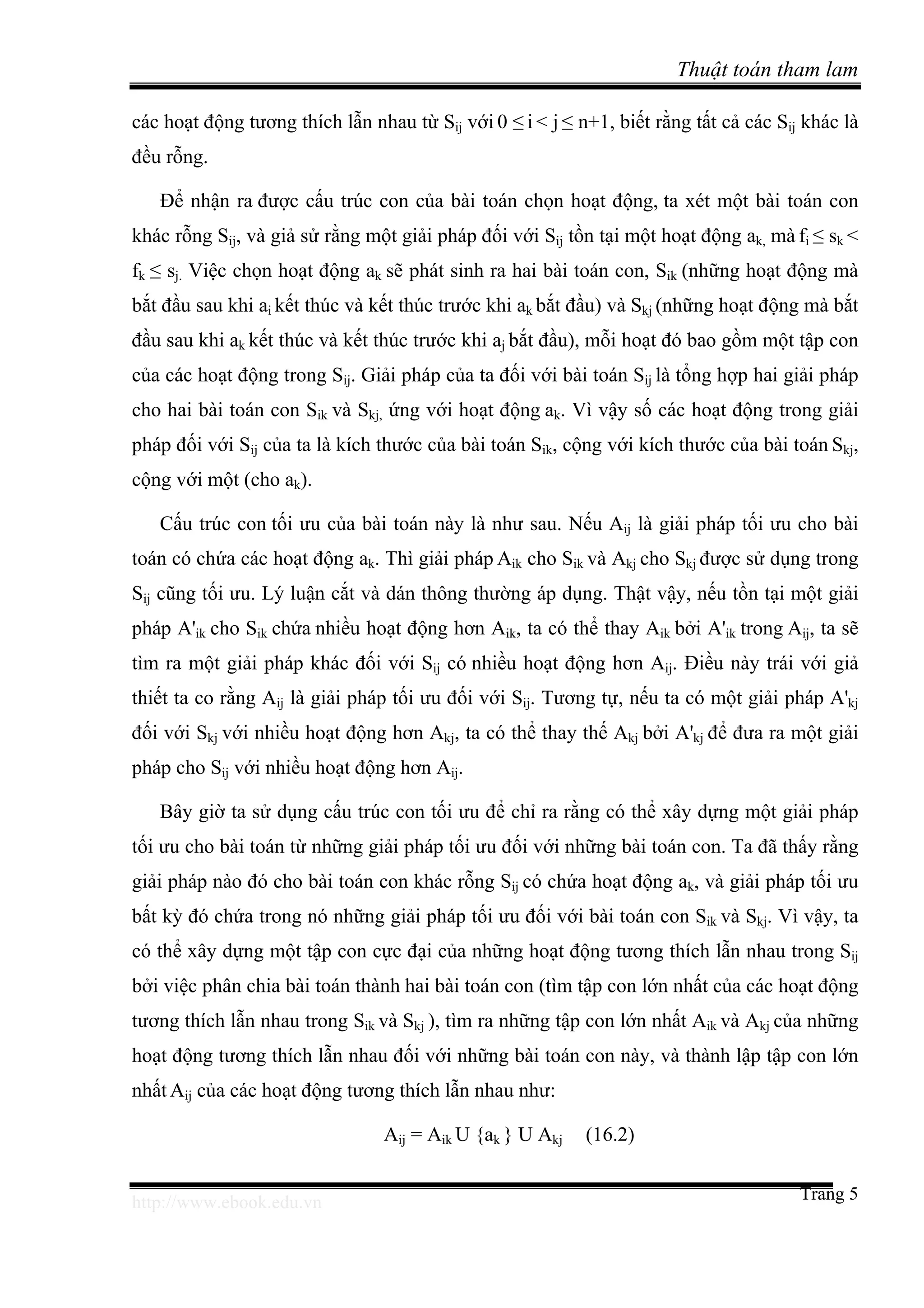 Tiểu luận học phần Phân tích Thi ết kế thuật toán-Thuật toán tham lam ...