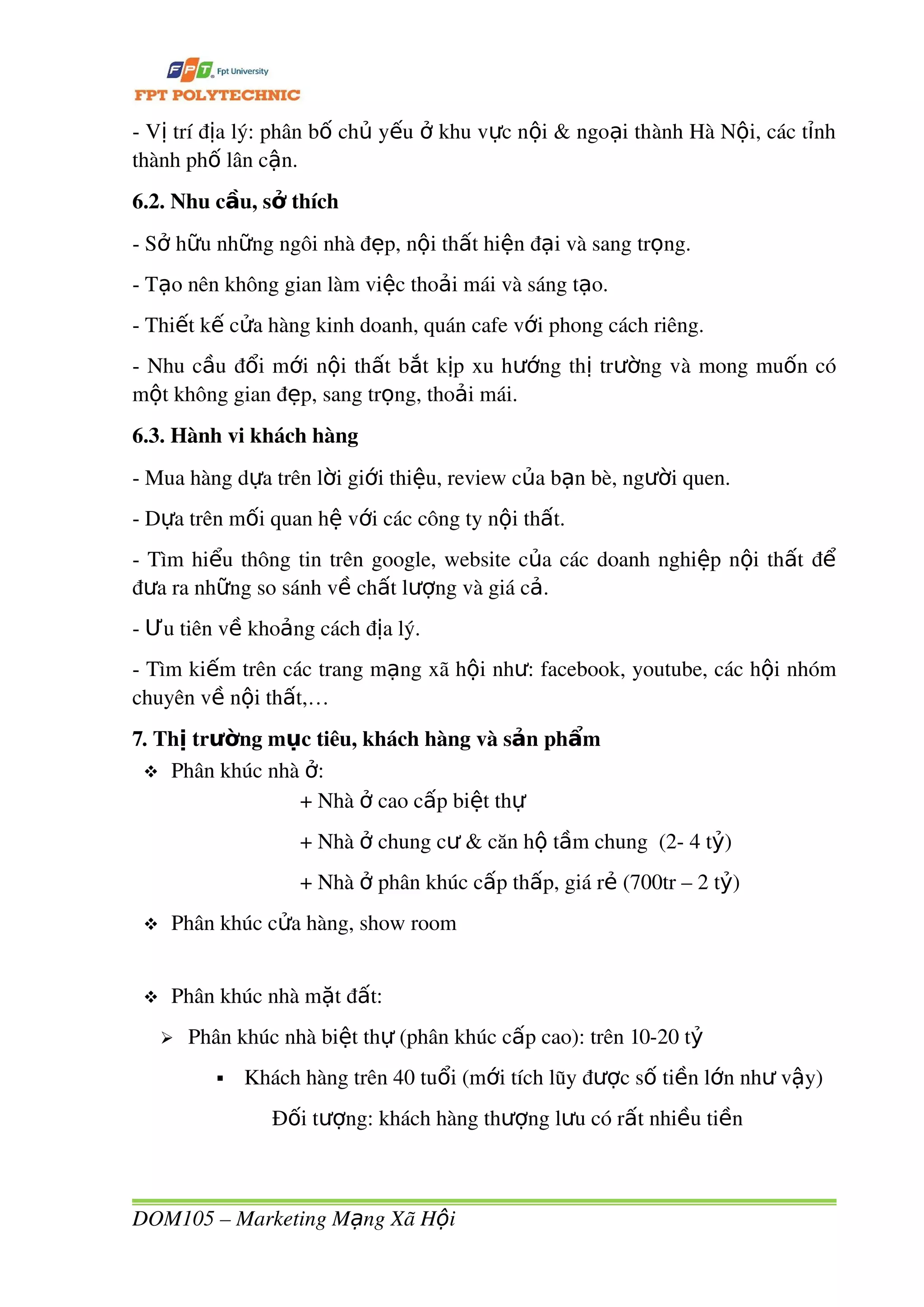 Tiểu luận môn Marketing mạng xã hội_ Xây dựng chiến lược truyền thông mạng xã hội cho công ty ...