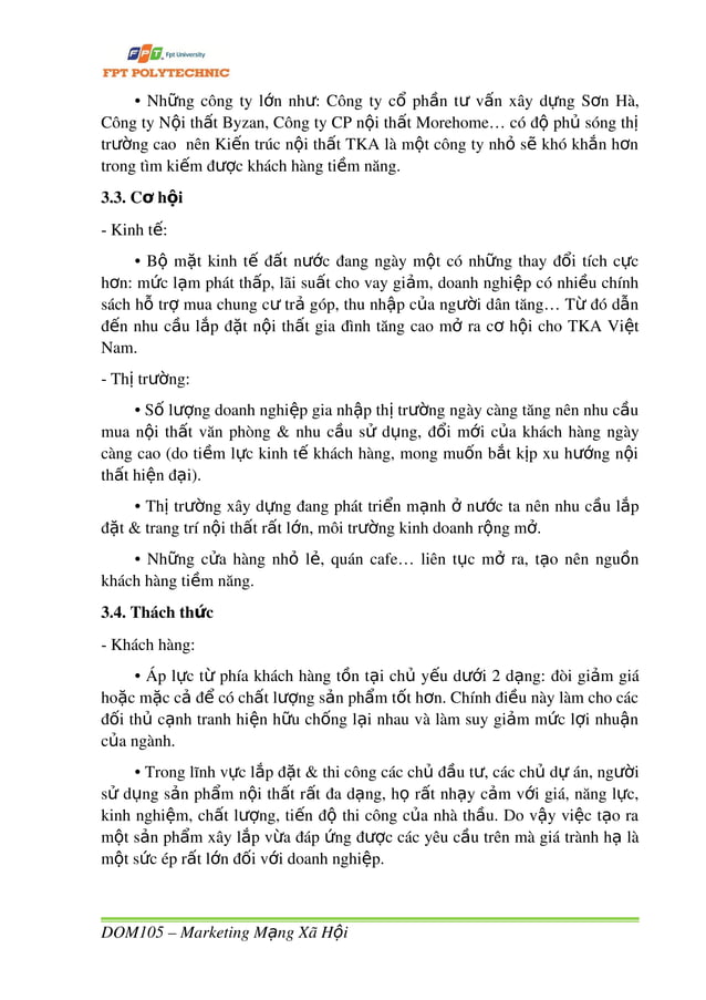 Tiểu luận môn Marketing mạng xã hội_ Xây dựng chiến lược truyền thông mạng xã hội cho công ty ...