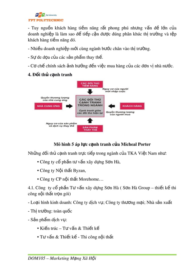 Tiểu luận môn Marketing mạng xã hội_ Xây dựng chiến lược truyền thông mạng xã hội cho công ty ...