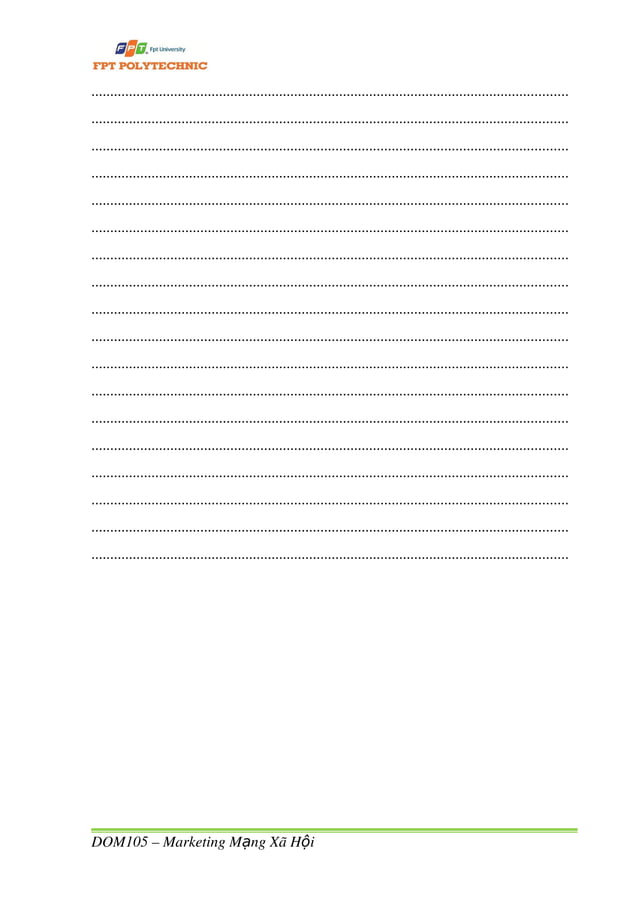 Tiểu luận môn Marketing mạng xã hội_ Xây dựng chiến lược truyền thông mạng xã hội cho công ty ...