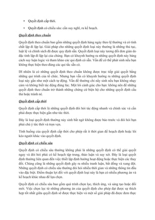 Quản trị học - Ra quyết định quản trị | DOC