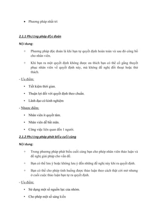 Quản trị học - Ra quyết định quản trị | DOC