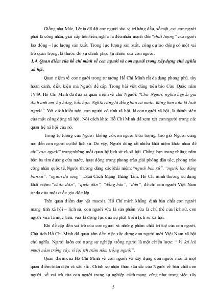 Tiểu luận triết học quan điểm triết học mác lê nin về con người | DOCX