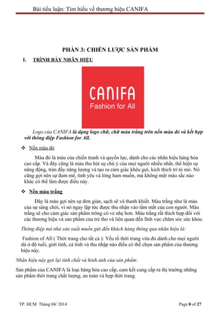 Tieu luan ve thuong hieu thoi trang canifa | PDF